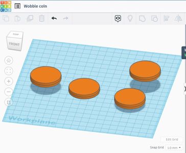 Wobble Coin Using Tinkercad for 3D Printing : 10 Steps (with Pictures ...