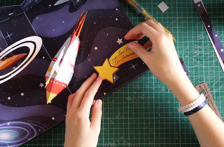 Pop-Up SPACE Card : 22 Steps (with Pictures) - Instructables
