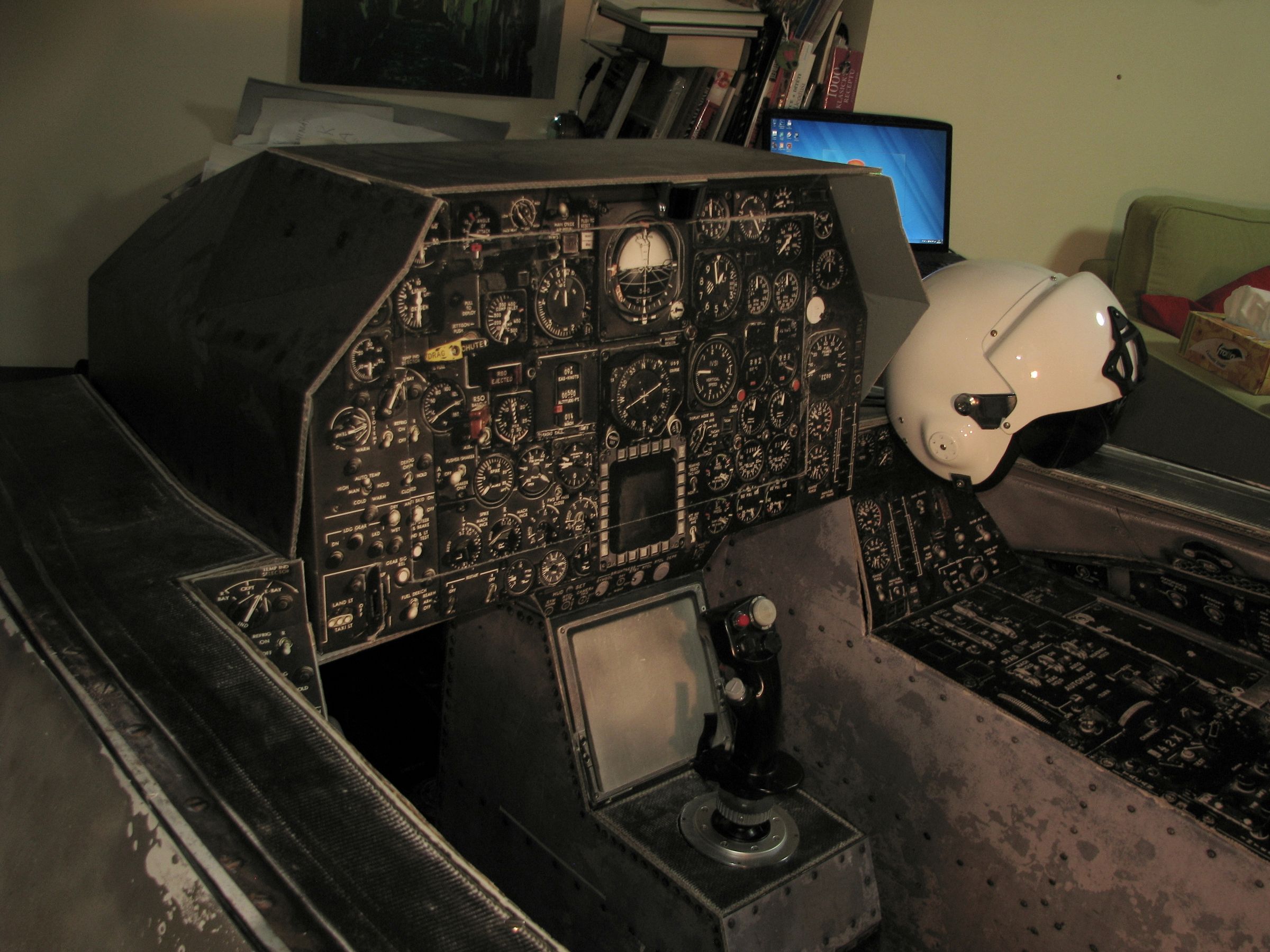 Full Scale Fighter Jet Cockpit From Cardboard : 7 Steps (with Pictures ...