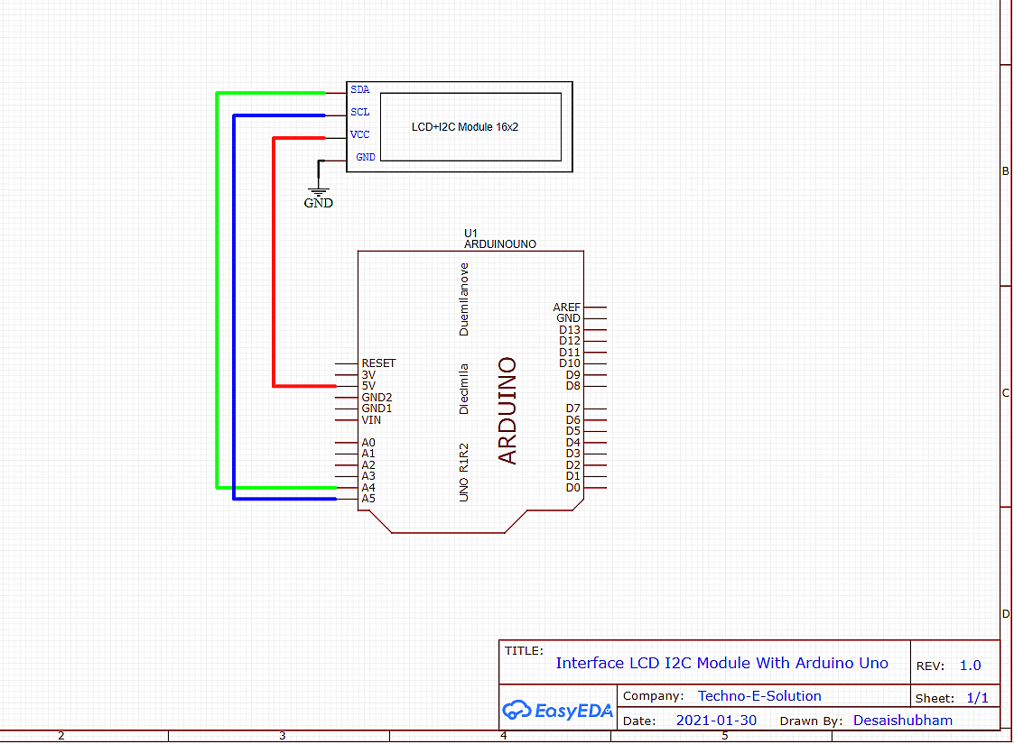 Interface LCD Display & I2C Module With Arduino Uno : 6 Steps ...