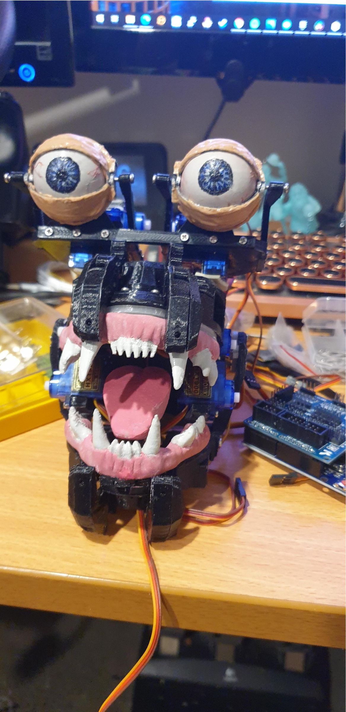 Simple Animatronic Mouth Using 3D Printing, Arduino and Python : 4 ...