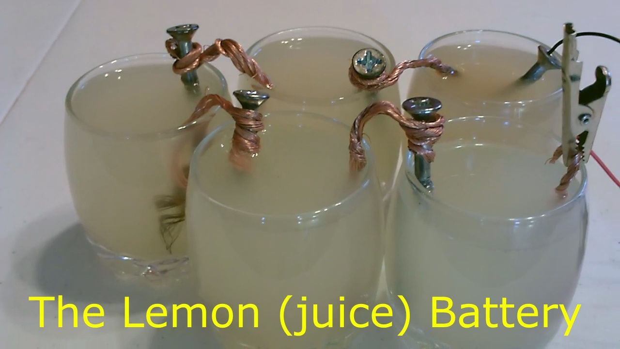 Homemade (lemon Juice) Battery! Powers Electric Buzzer and More! Lemon ...