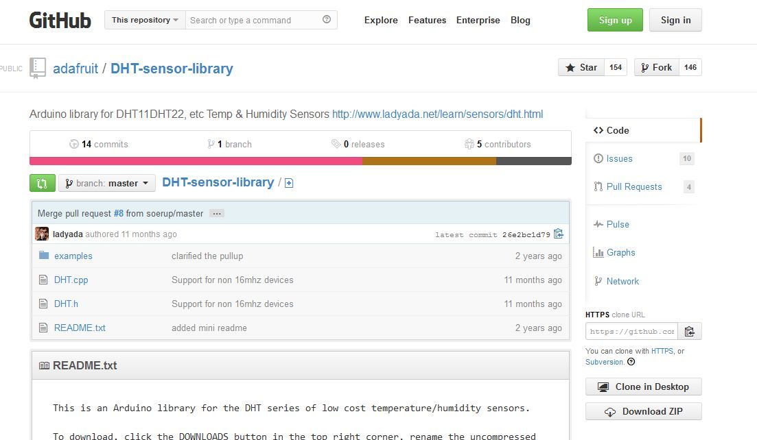 Arduino Temp/Humidity With LCD and Web Interface : 9 Steps - Instructables
