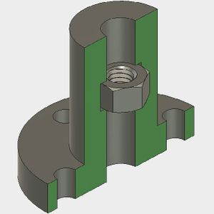 Make a Seamless Captive Nut in a 3D Printed Part : 8 Steps (with ...