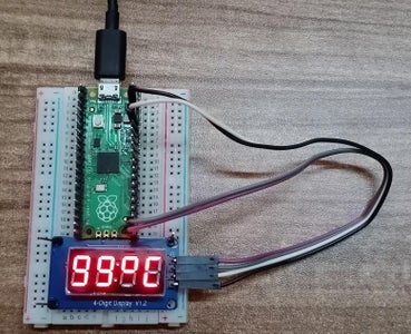 Raspberry Pi Pico -- TM1637 – 4 Digit, 7 Segment Multiplexed Display Interface : 7 Steps ...