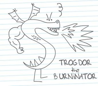 How to Draw TROGDOR the BURNINATOR From Strongbad! :-) : 6 Steps ...