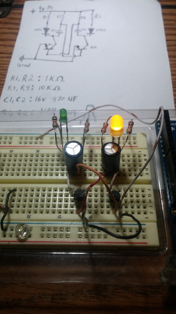 Simple LED Flip-Flop for Beginners : 9 Steps - Instructables