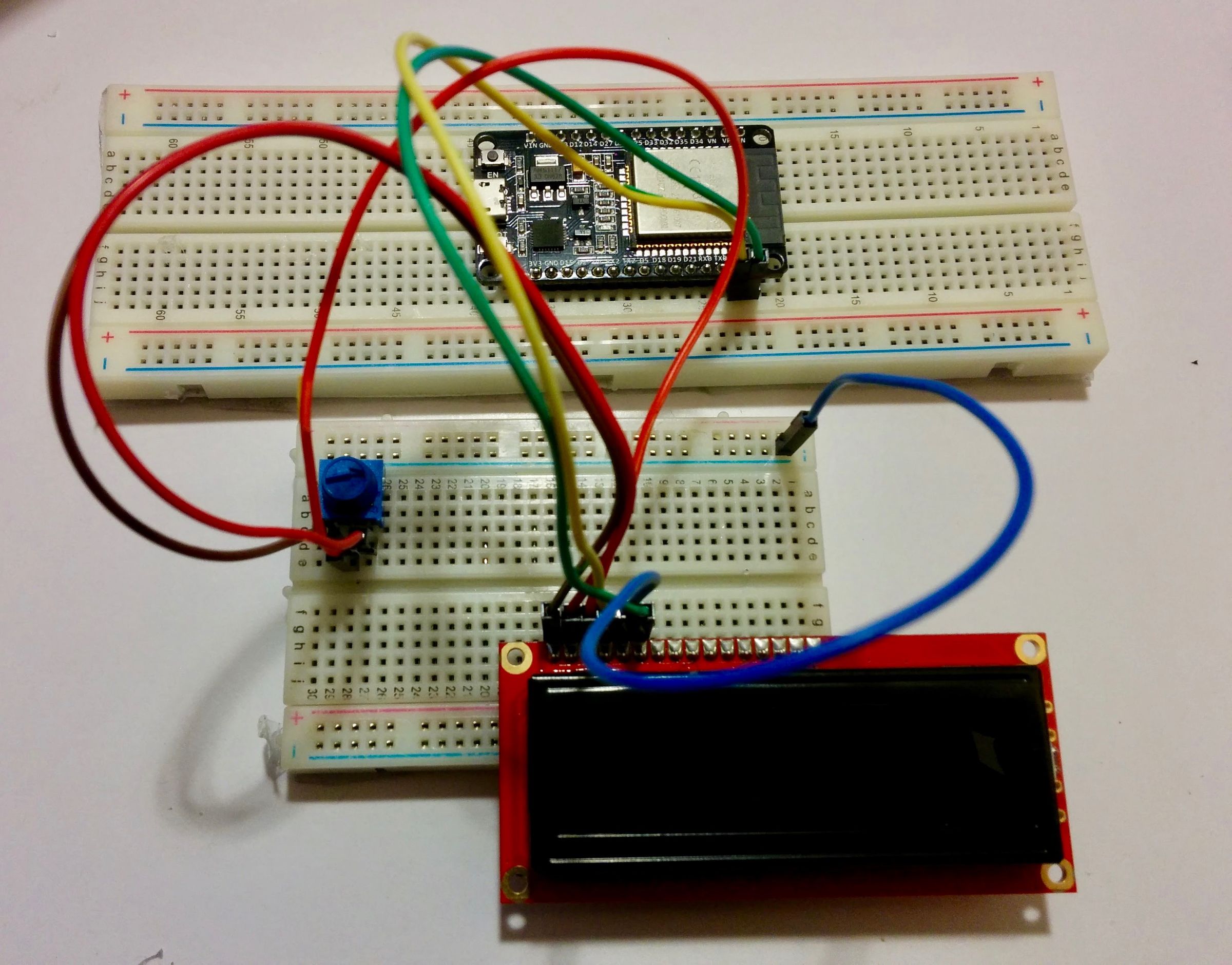 ESP32: How to Interface LCD With ESP32 Microcontroller Development ...