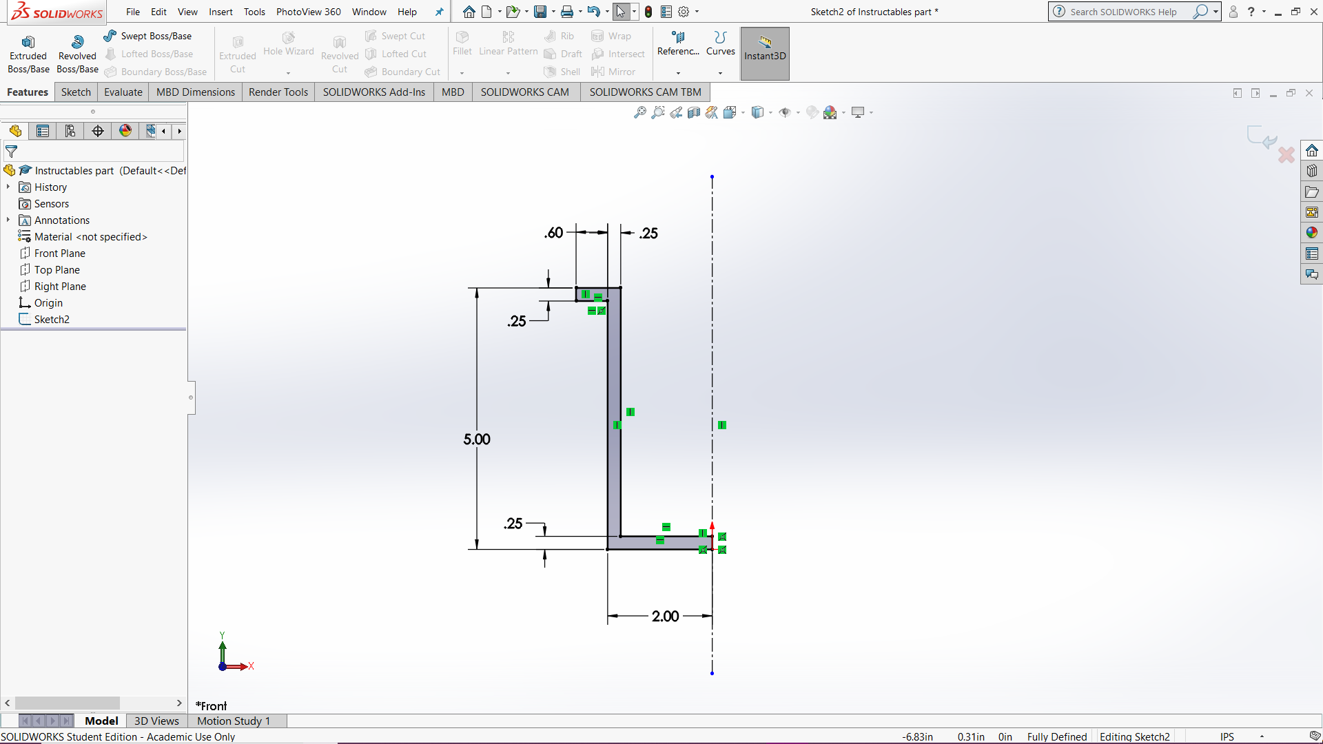 Differentiating Between the Sweep and Loft Commands on Solidworks 2020 : 3 Steps - Instructables