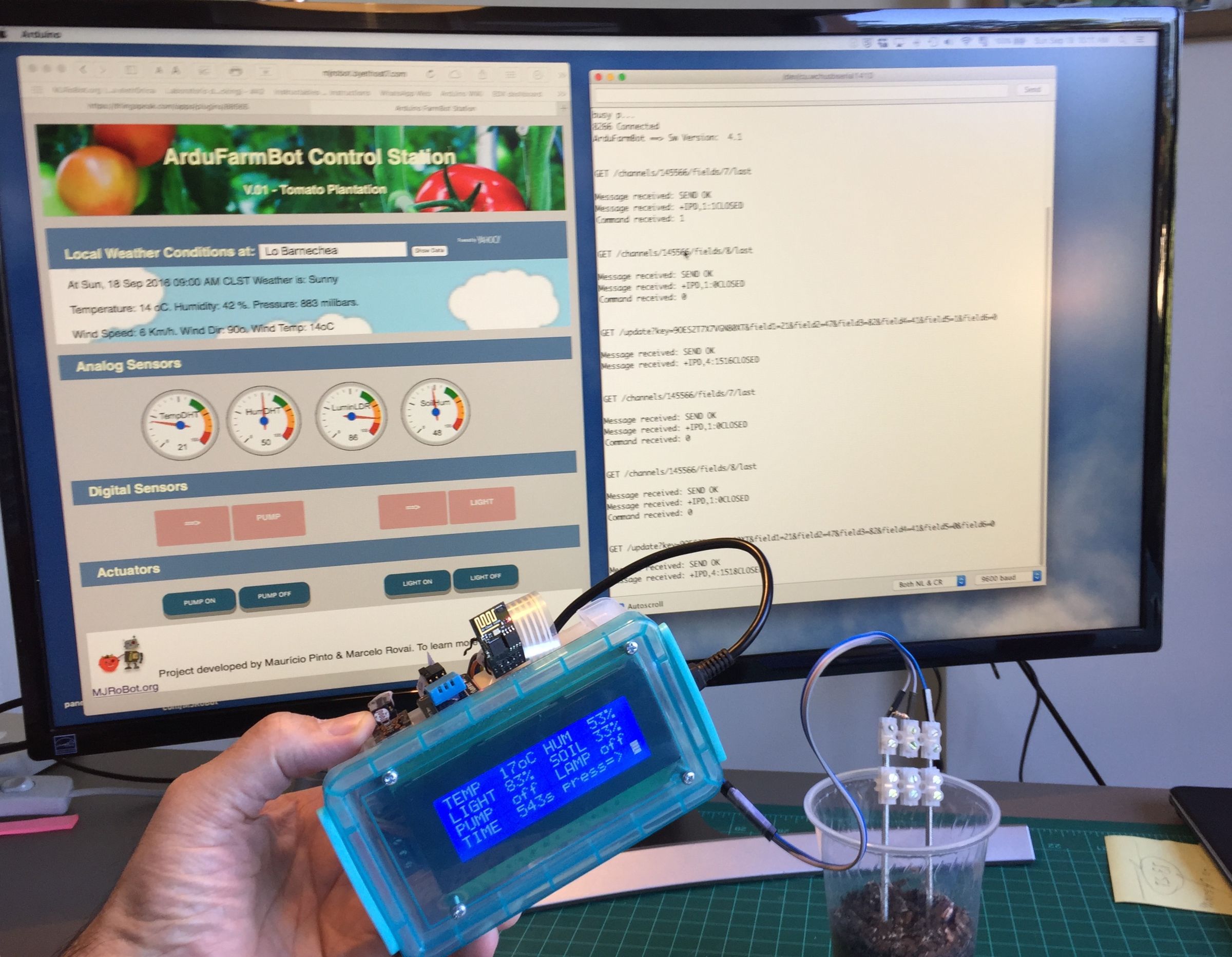 ArduFarmBot: Controlling a Tomato Home Farm Using Arduino and IoT : 13 ...