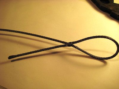 Really Quick Wire Rope Eye-splice. : 3 Steps - Instructables