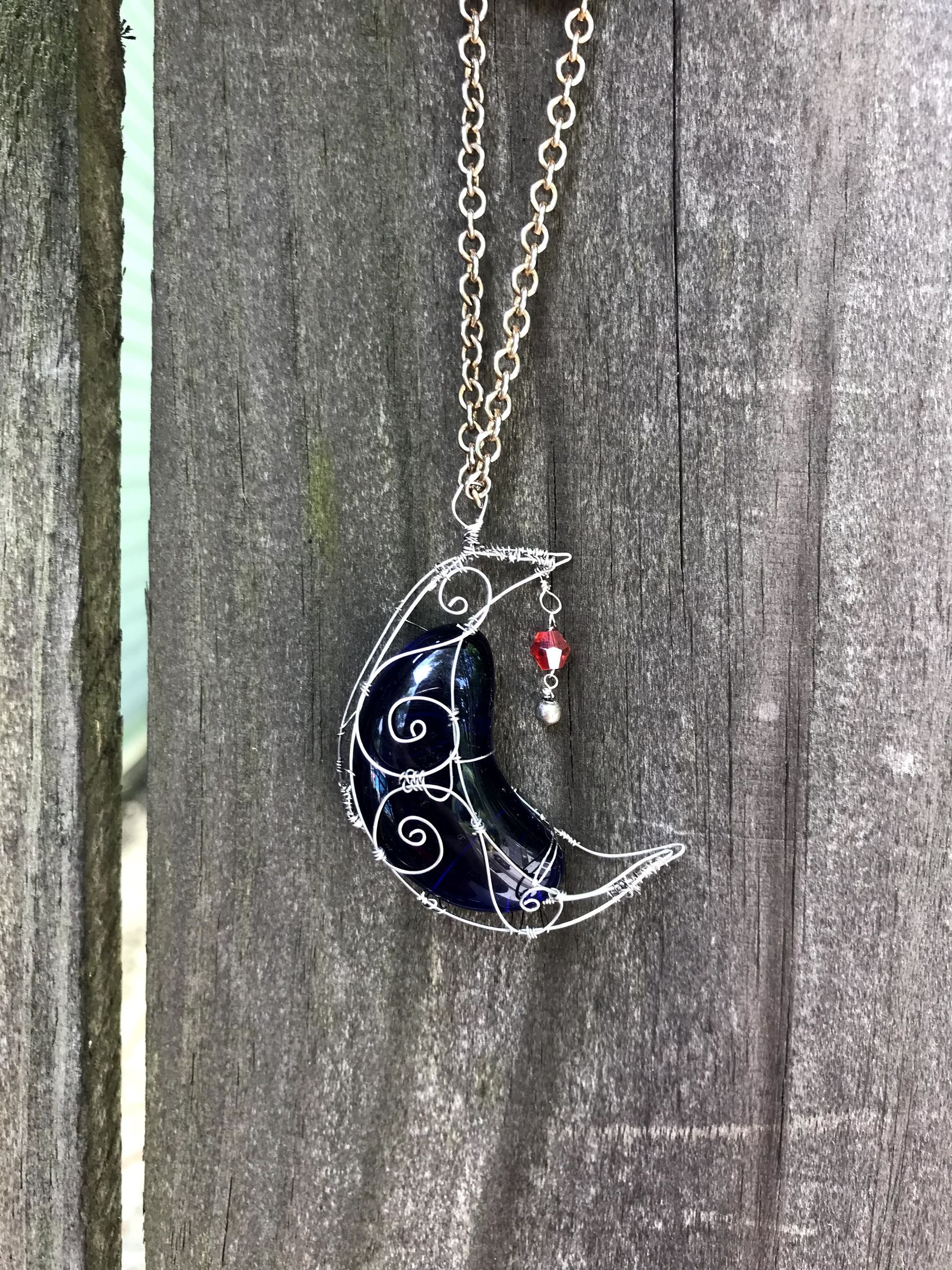 How to Design (and Finish!) a Wire Wrapped Moon Pendant : 8 Steps (with ...