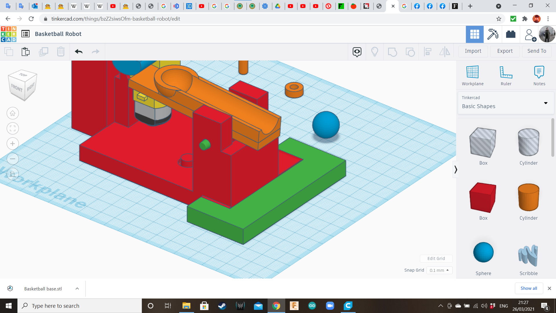 Tinkercad Robotics for School: Basketball Machine! : 16 Steps (with ...
