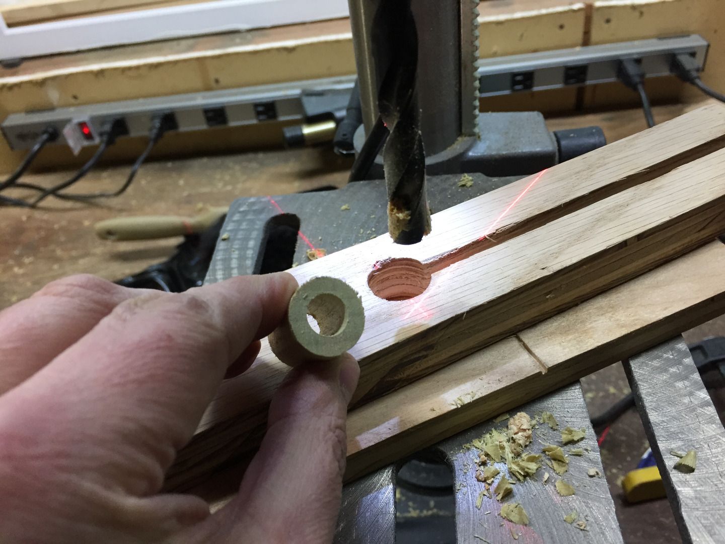 Drill a Hole Lengthwise Through a Dowel : 3 Steps (with Pictures ...