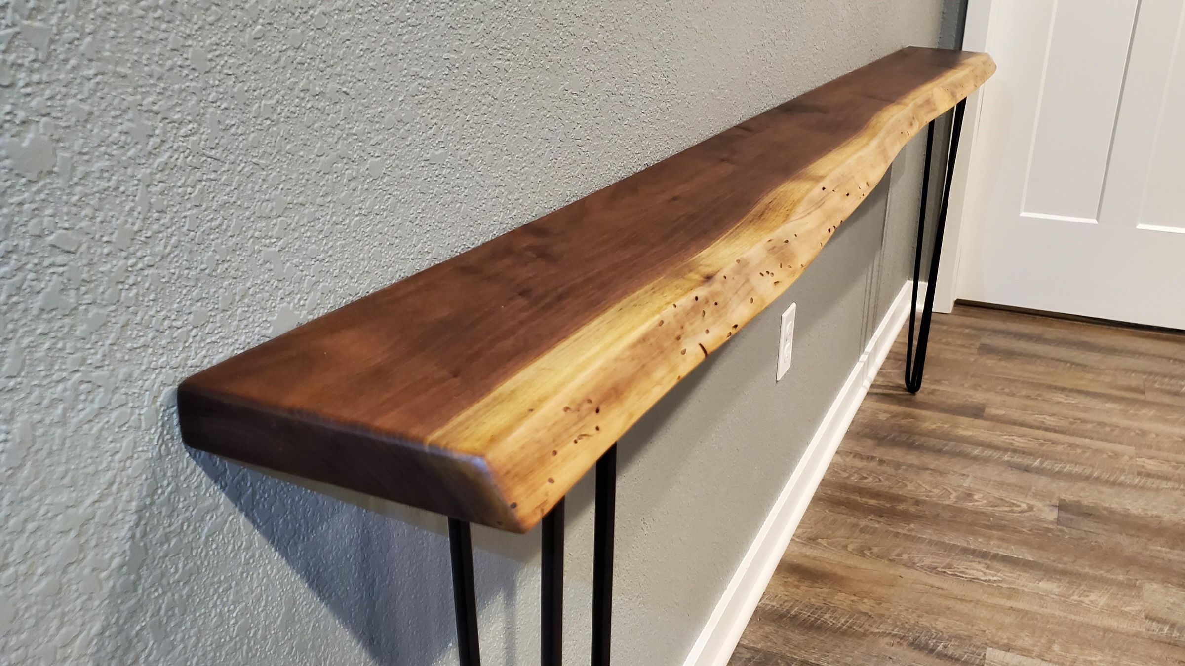 Walnut Live Edge Console Table : 9 Steps (with Pictures) - Instructables