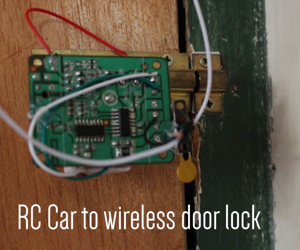 Recycled Wireless Door Lock (No Coding) : 7 Steps (with Pictures ...