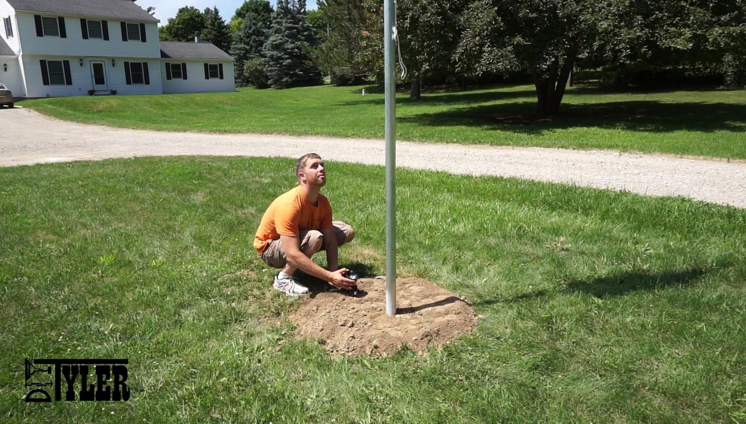 Do-It-Yourself $130 Flag Pole : 12 Steps (with Pictures) - Instructables