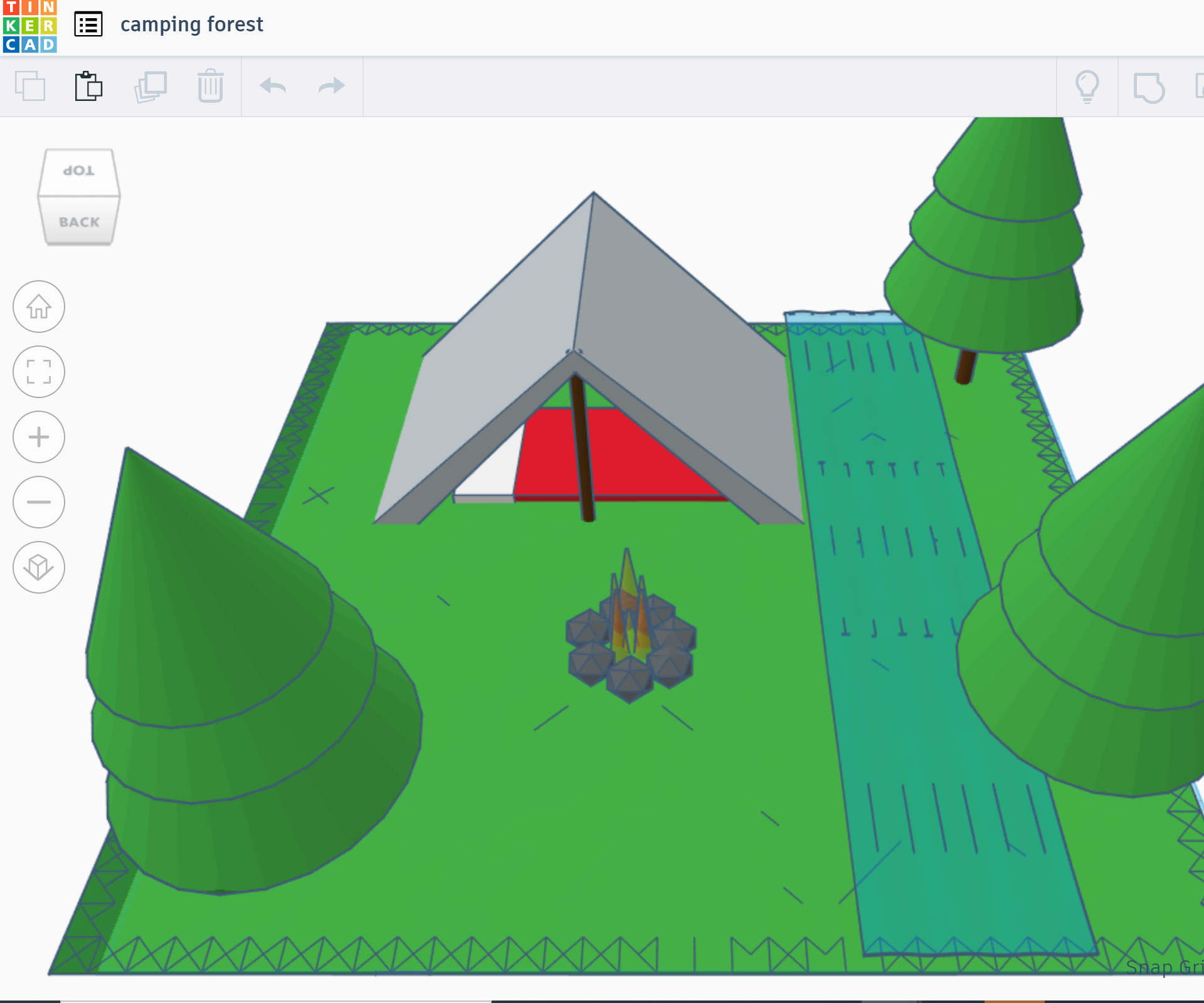 Tinkercad Camping Forest Contest (landscape) : 6 Steps - Instructables