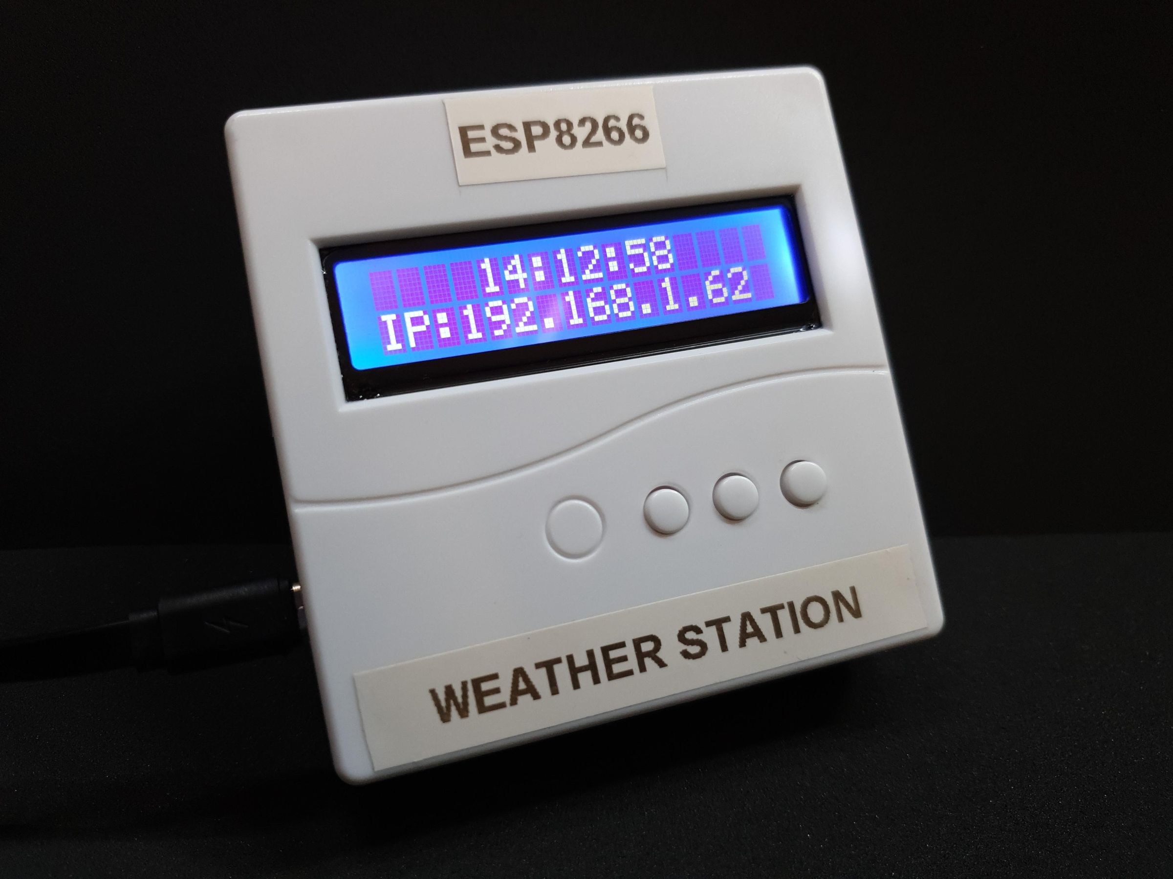 ESP8266 Weather Station Clock : 4 Steps - Instructables