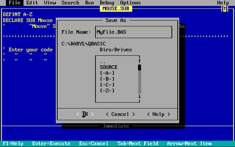 Using a Mouse in QBasic Programs : 3 Steps - Instructables