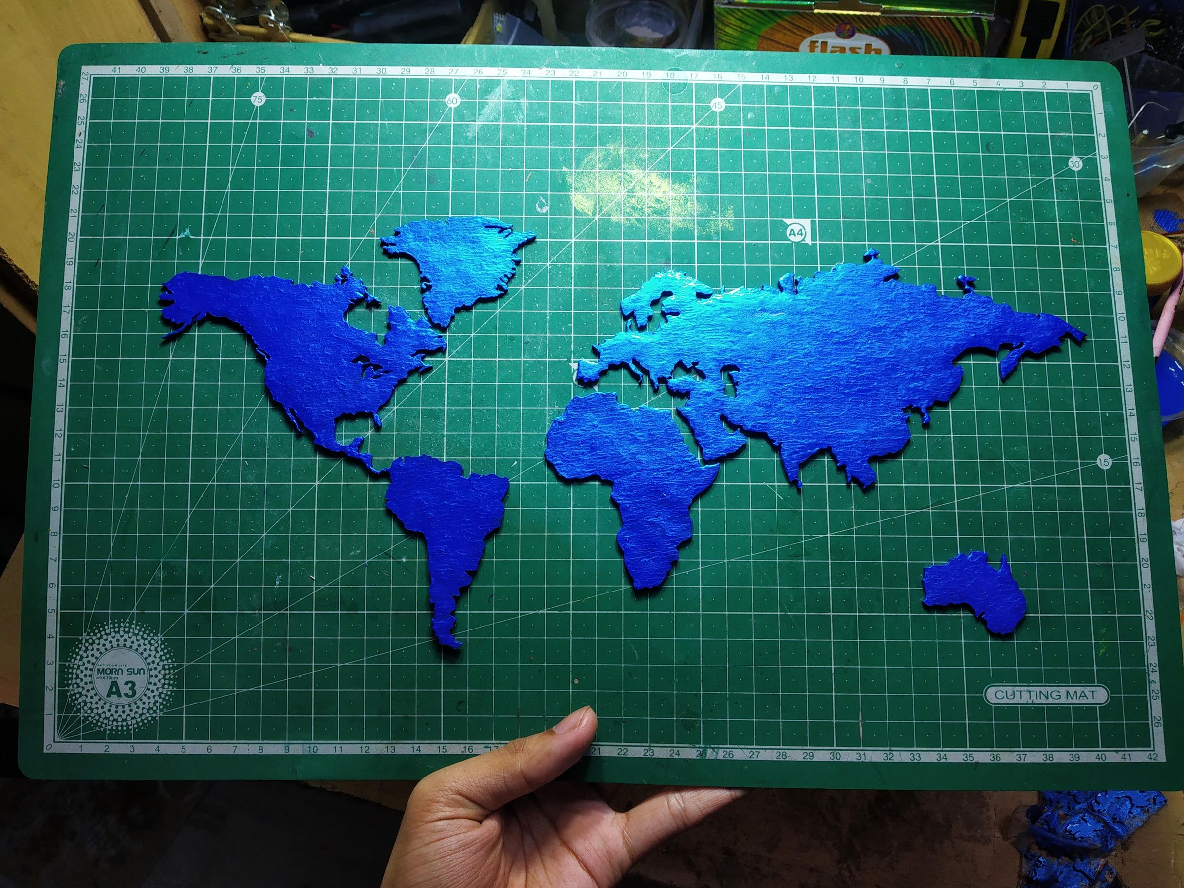 Backlit World Map From an Old PVC Pipe : 15 Steps (with Pictures ...