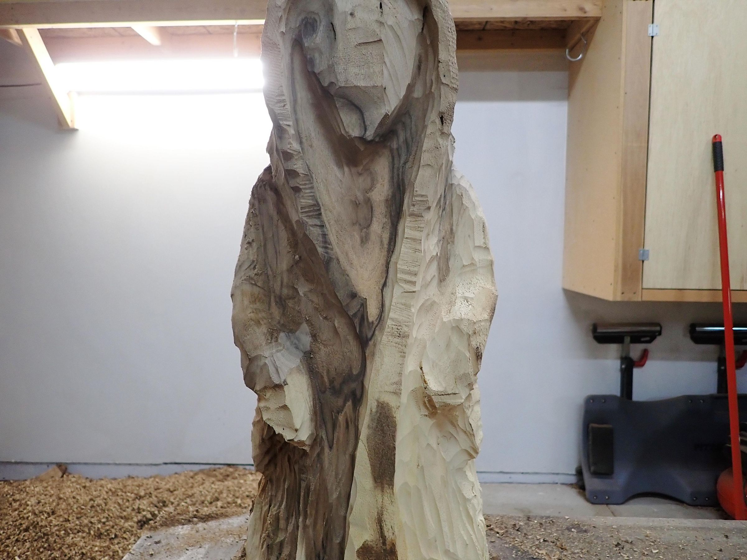 Grim Reaper Carved From a Walnut Log : 17 Steps (with Pictures ...