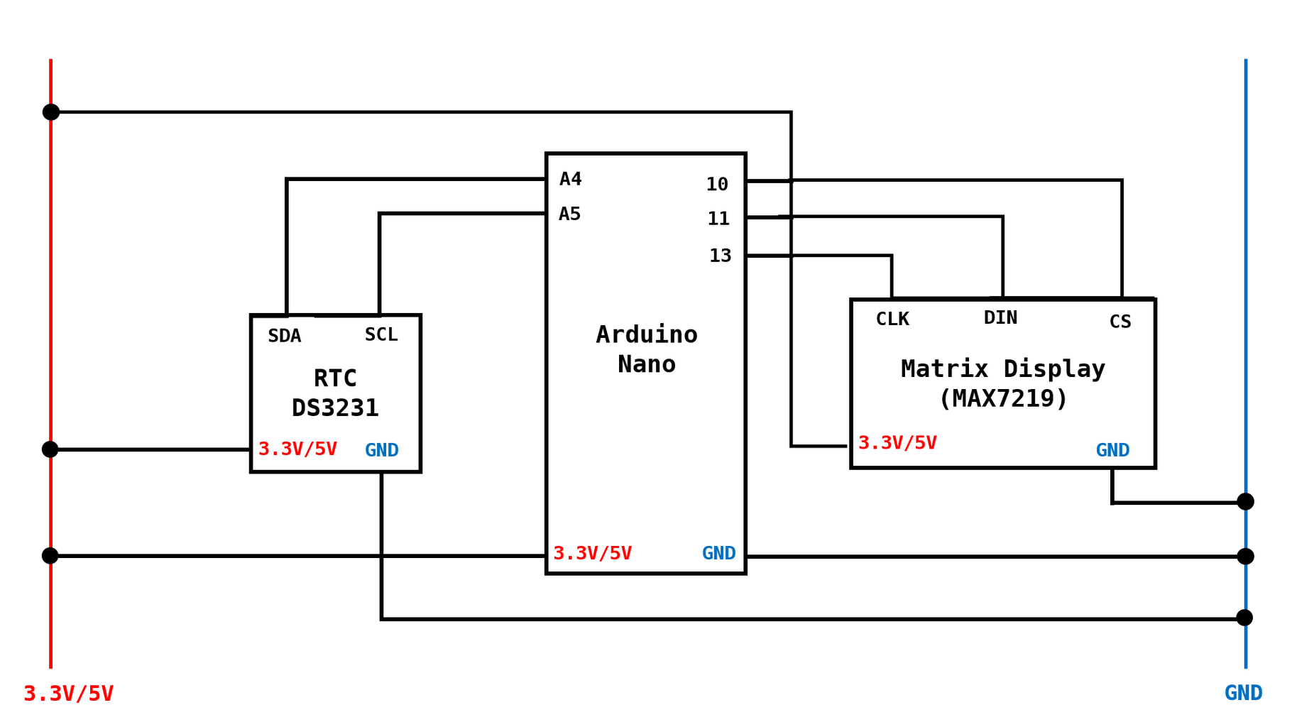 Arduino Matrix Clock 6 Steps Instructables