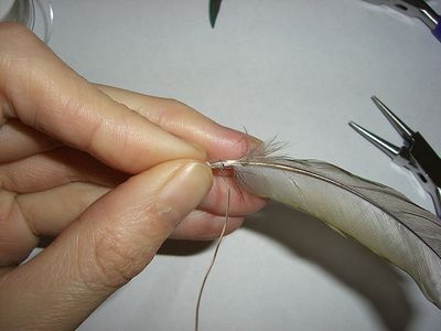 How to Wire Wrap a Feather - Method 2 : 4 Steps (with Pictures ...