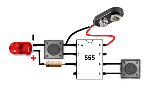Simple Click on Click Off Circuit : 6 Steps (with Pictures) - Instructables