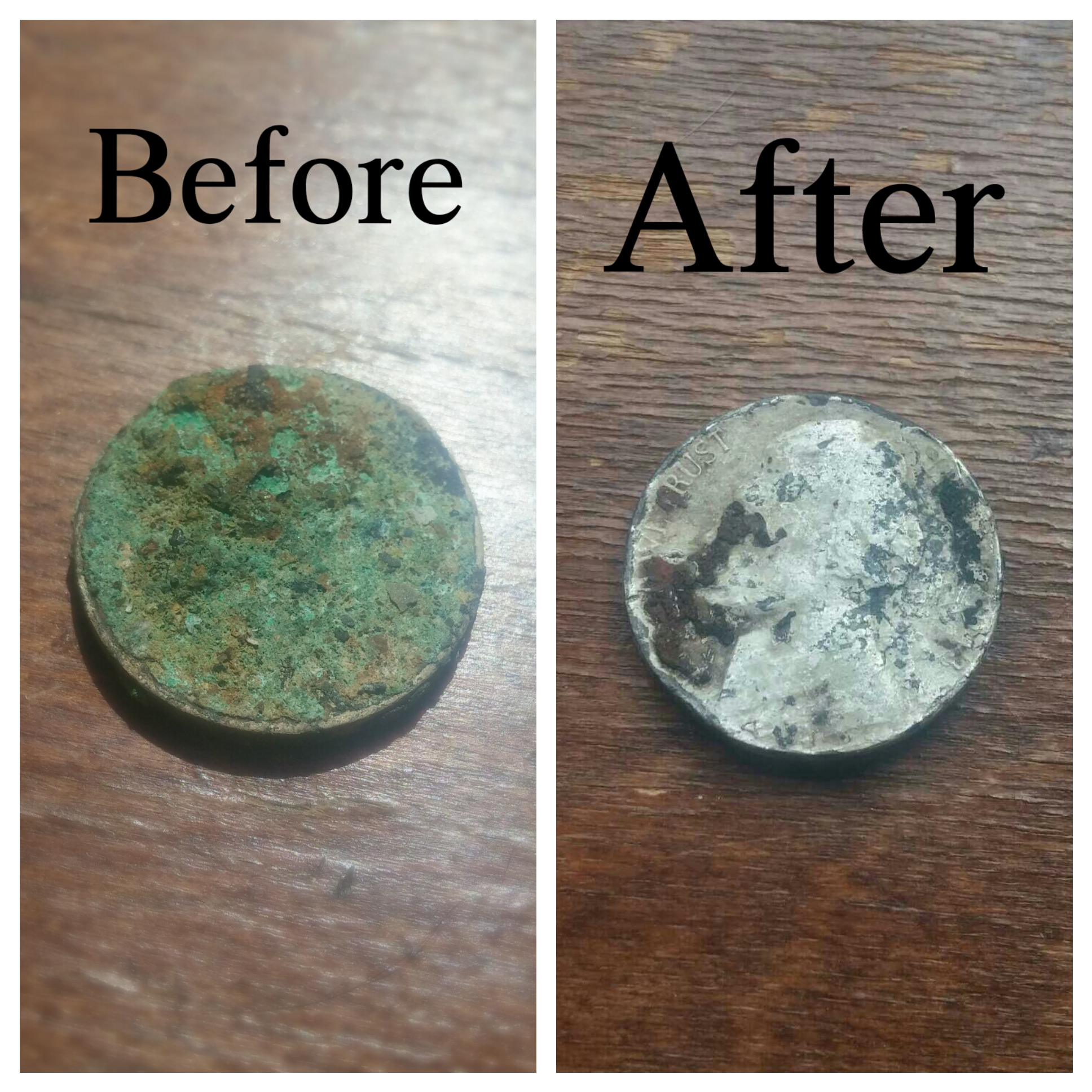 Removing Corrosion on Old Coins / Small Metal Objects : 5 Steps (with ...