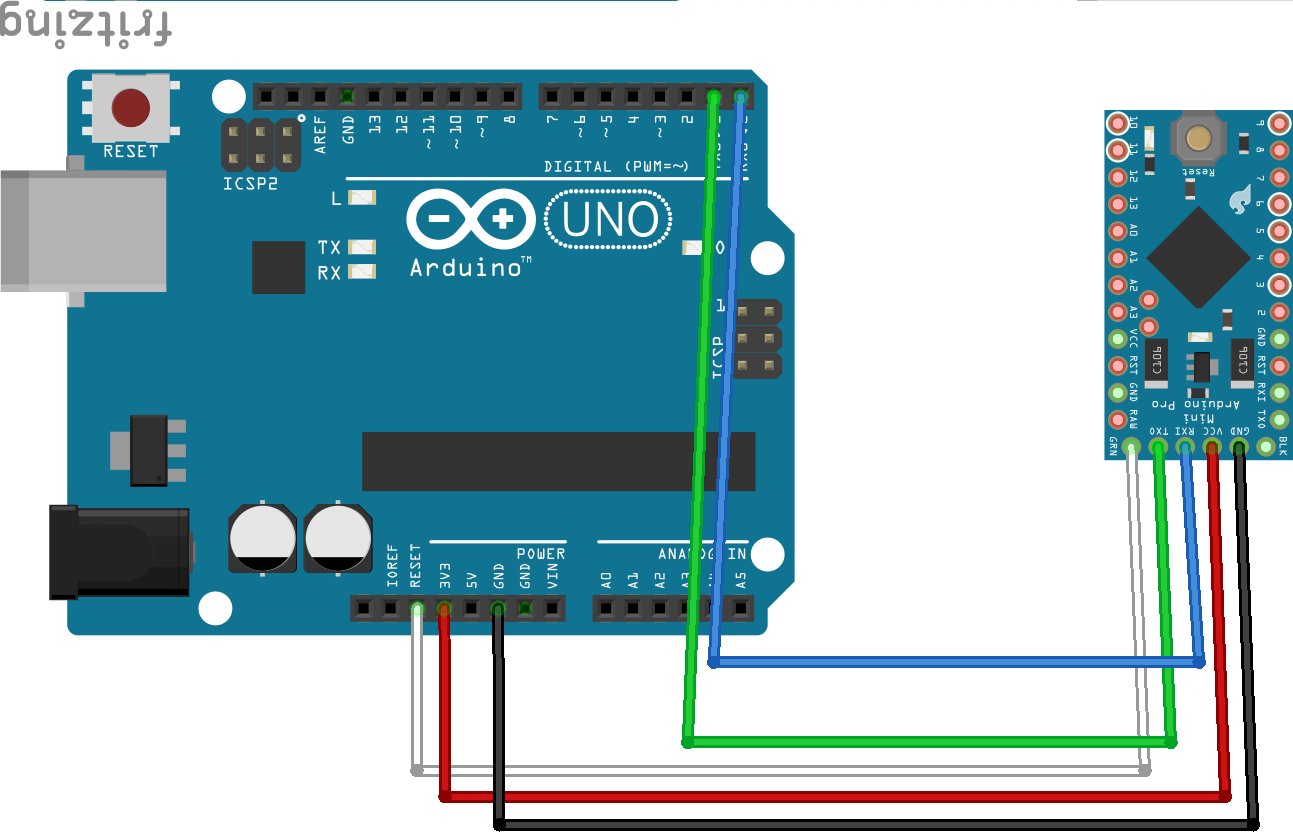 Uploading Sketch to Arduino Pro Mini Using Arduino UNO : 6 Steps ...