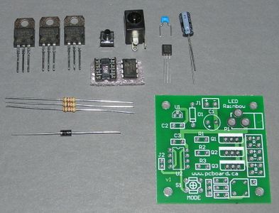 LED Rainbow - RGB LED PWM Controller Construction - Easy to Build : 15 ...