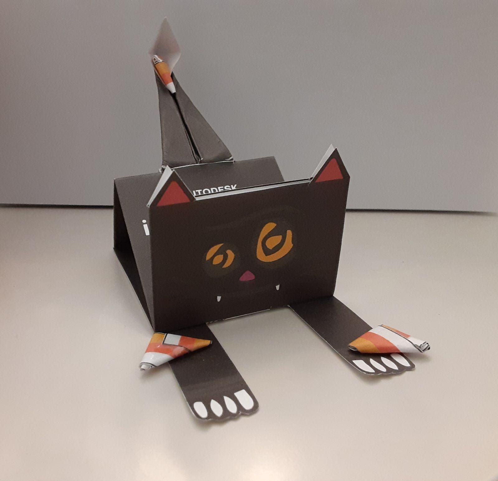 Free Halloween Black Cat-A-Pult Papercraft : 8 Steps (with Pictures ...