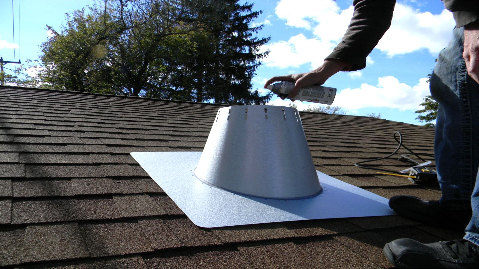 Chimney Pipe Installation for Wood Stove Through a Flat Ceiling : 8 ...