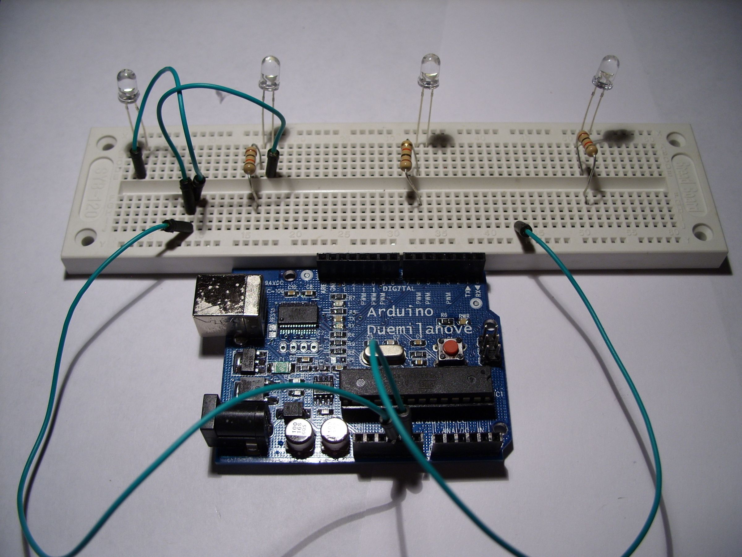 Arduino 4 Led Madness : 4 Steps - Instructables