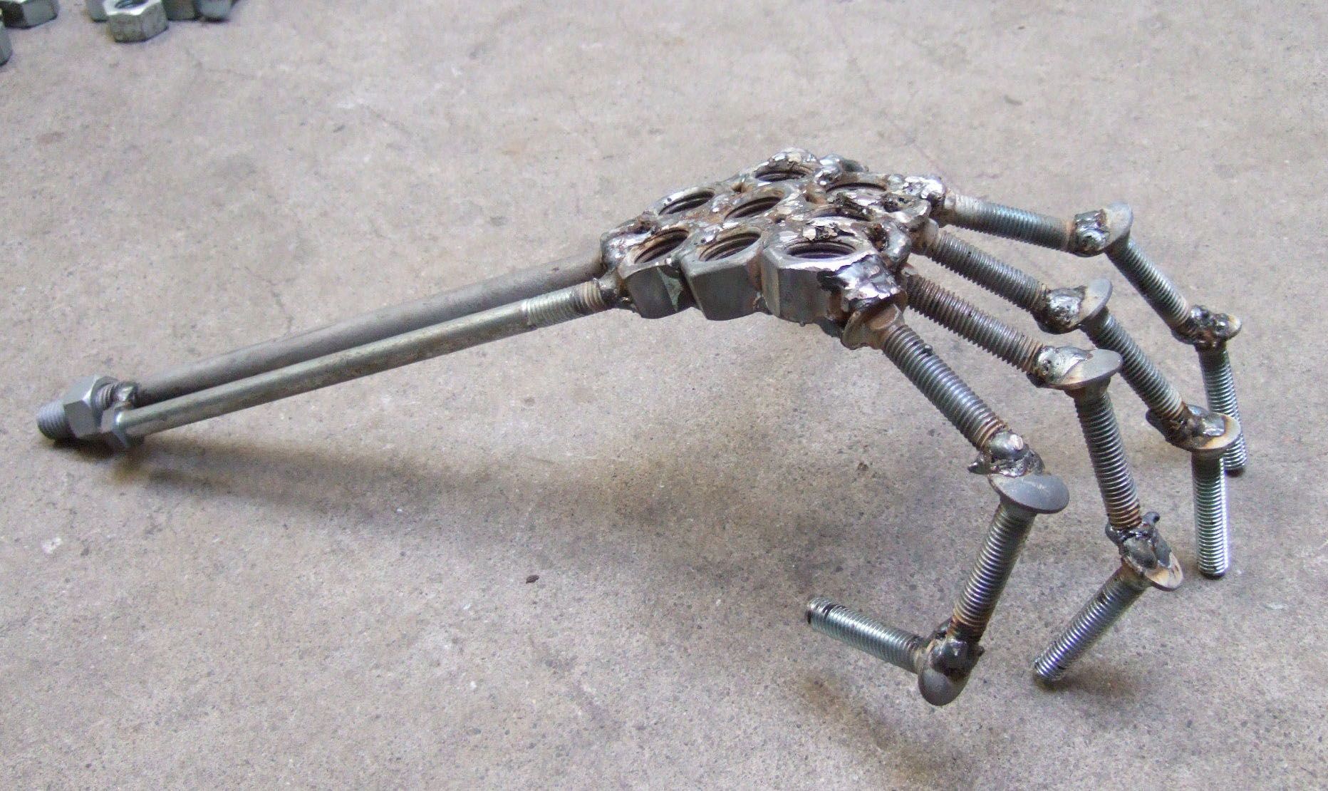 Giant Steel Skeleton Hand (and Coat Rack) : 7 Steps (with Pictures ...