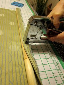 How to Make a Fabric Roller Shade Using Repurposed Materials : 8 Steps ...