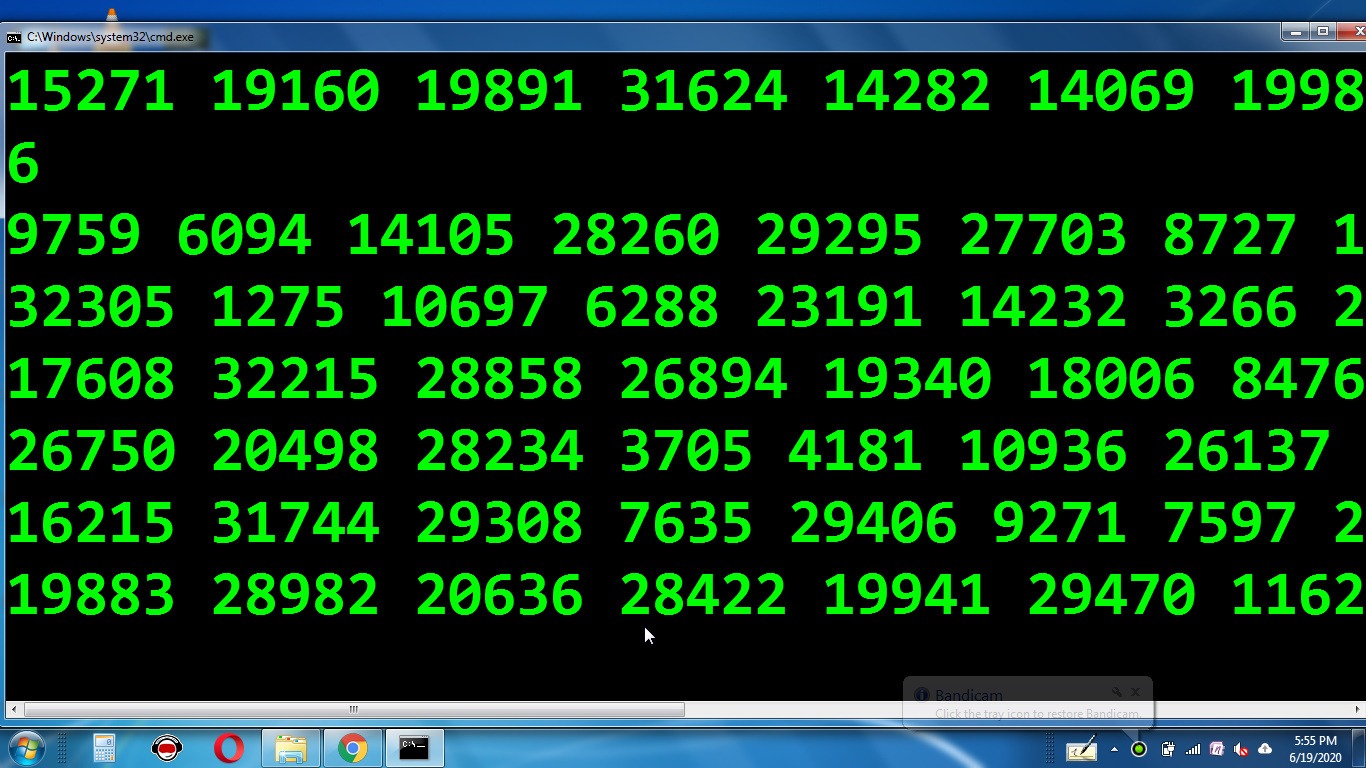 Command Prompt Matrix NUMBERS : 5 Steps - Instructables