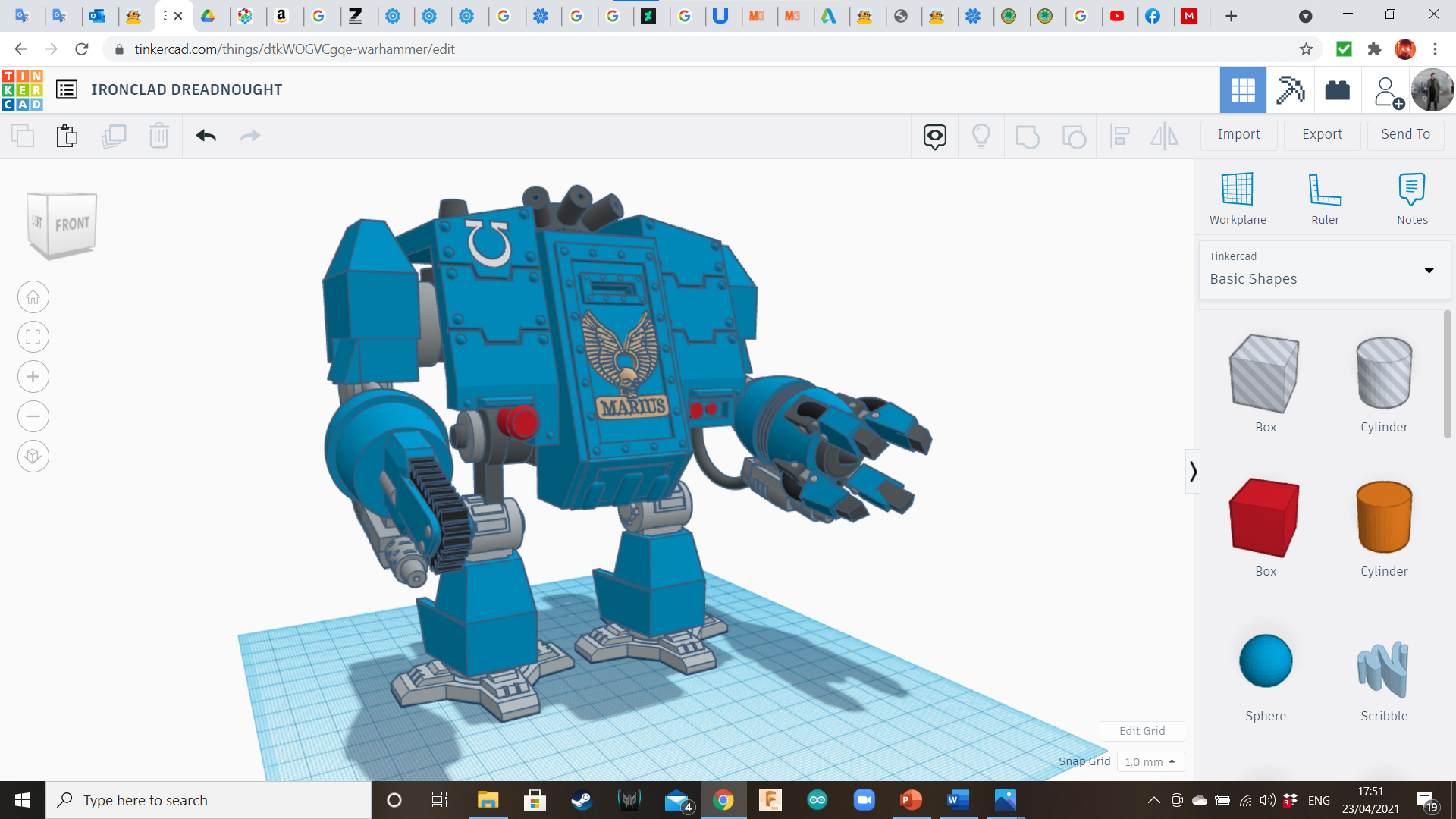 Tinkercad Robotics for (High) School: Walking Warhammer 40K's ...
