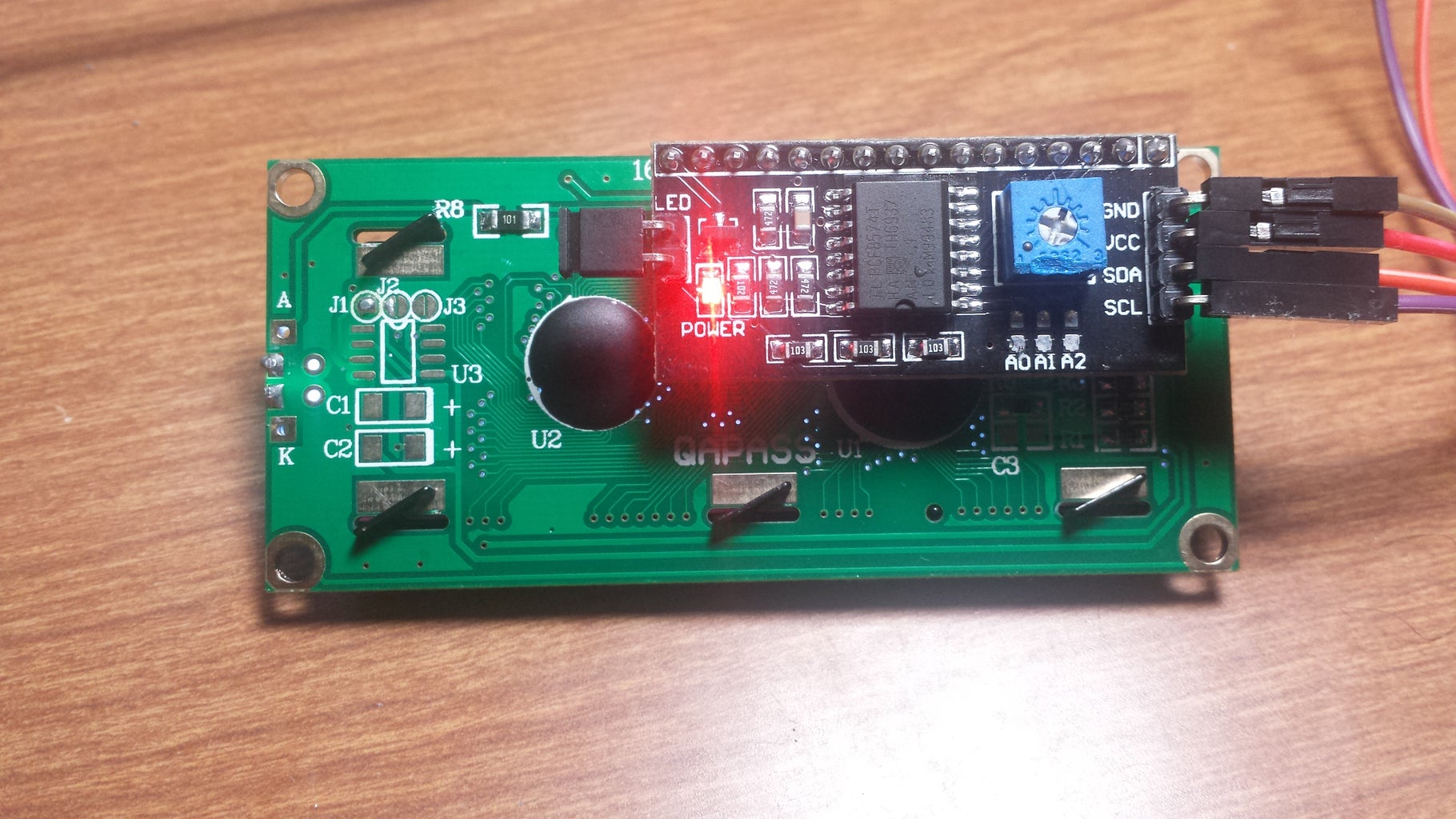 Módulo Serial Para Display Lcd Con Arduino 4 Steps Instructables