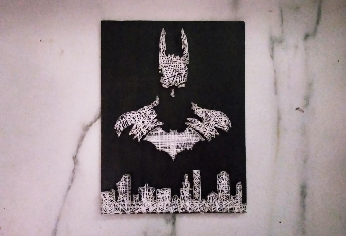 BATMAN | String Art : 6 Steps (with Pictures) - Instructables
