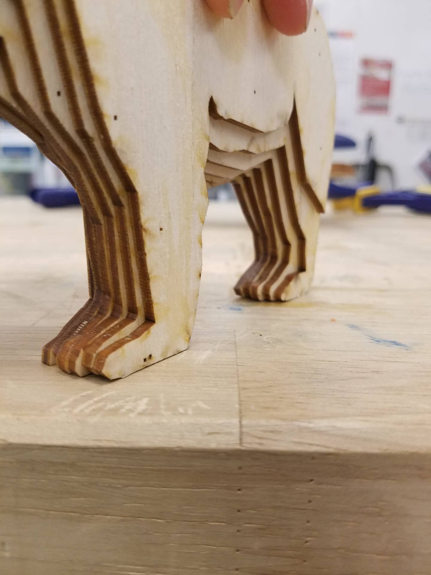 Laser Cut Bear From Stacked Slices : 4 Steps (with Pictures ...