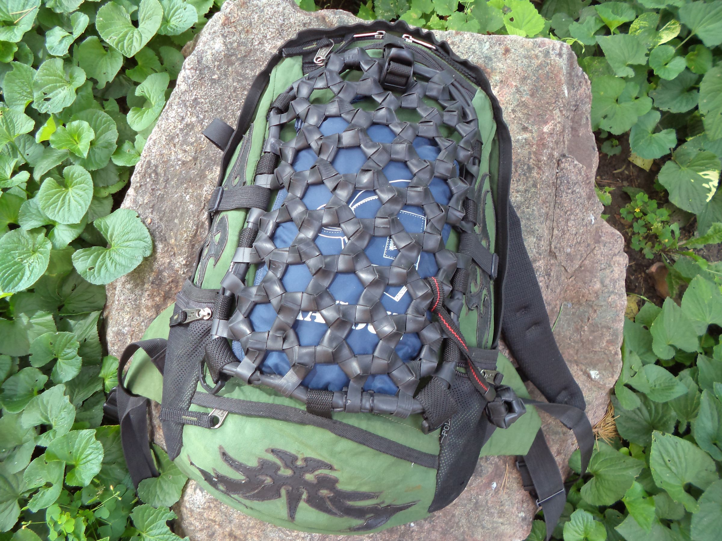 Backpack Cargo Net From Inner Tubes : 26 Steps (with Pictures ...