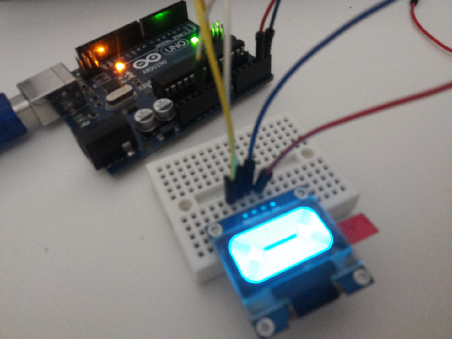 The First Usage of 0.96" I2C OLED Display With Arduino UNO : 7 Steps ...