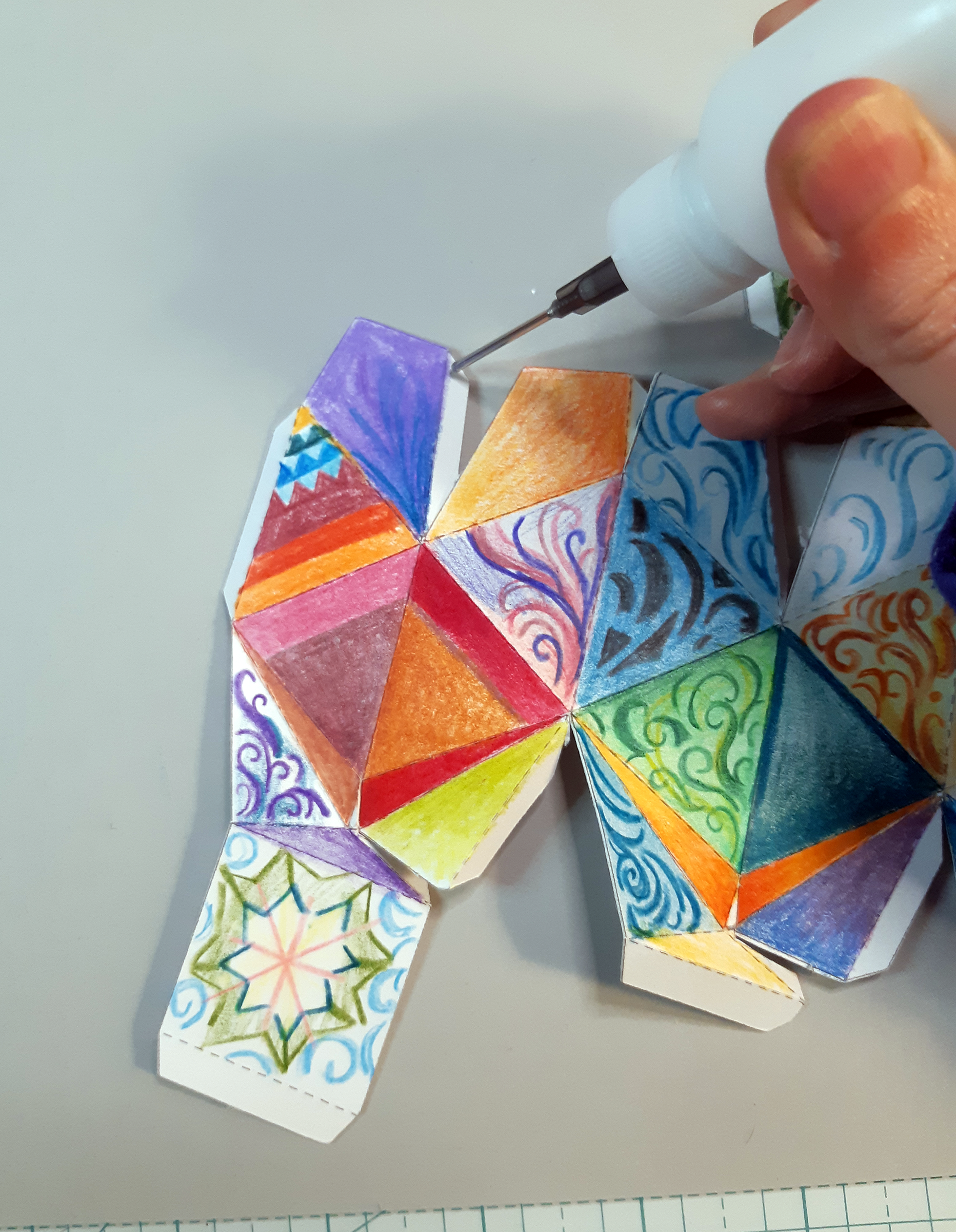 Easter Egg 3D Paper Model, Colorable : 7 Steps (with Pictures ...