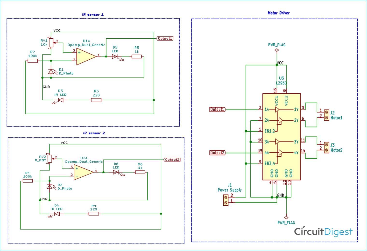 How to Make Line Following Robot Without Using Microcontroller : 11 ...