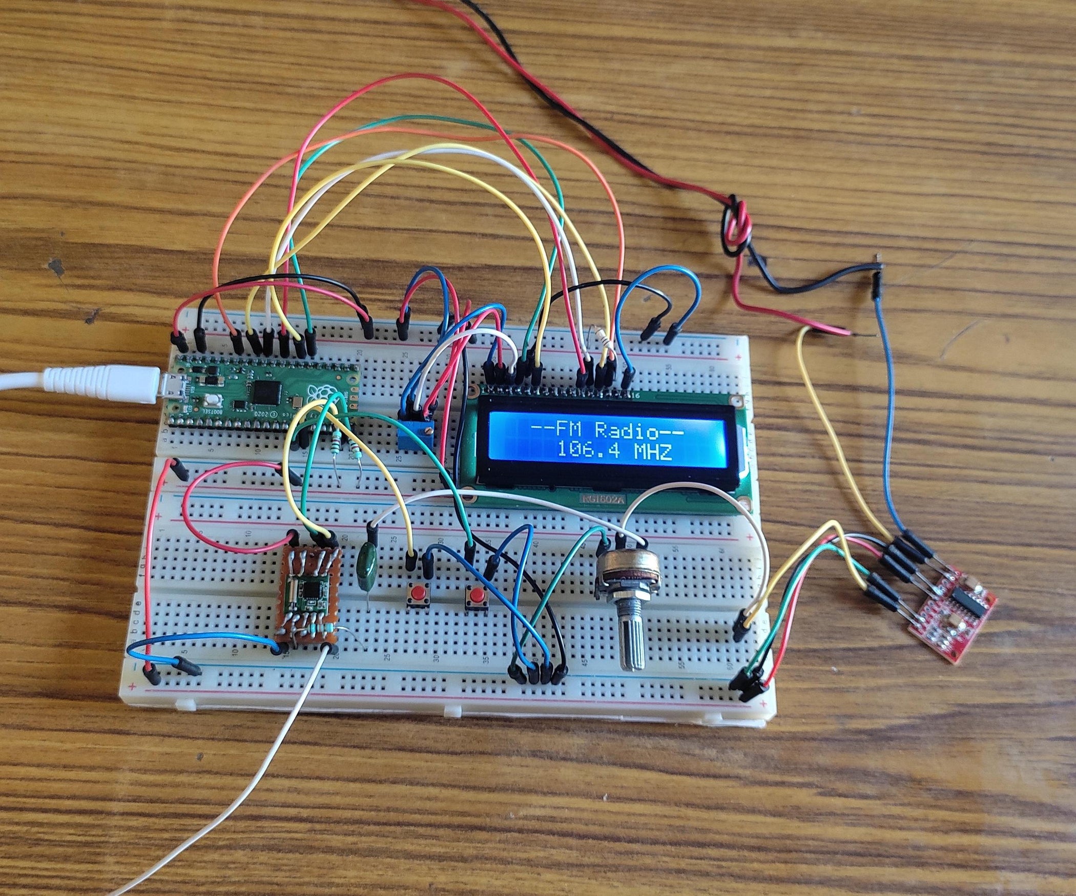 Raspberry Pi Pico And Tea5767 Fm Radio 8 Steps With Pictures Instructables