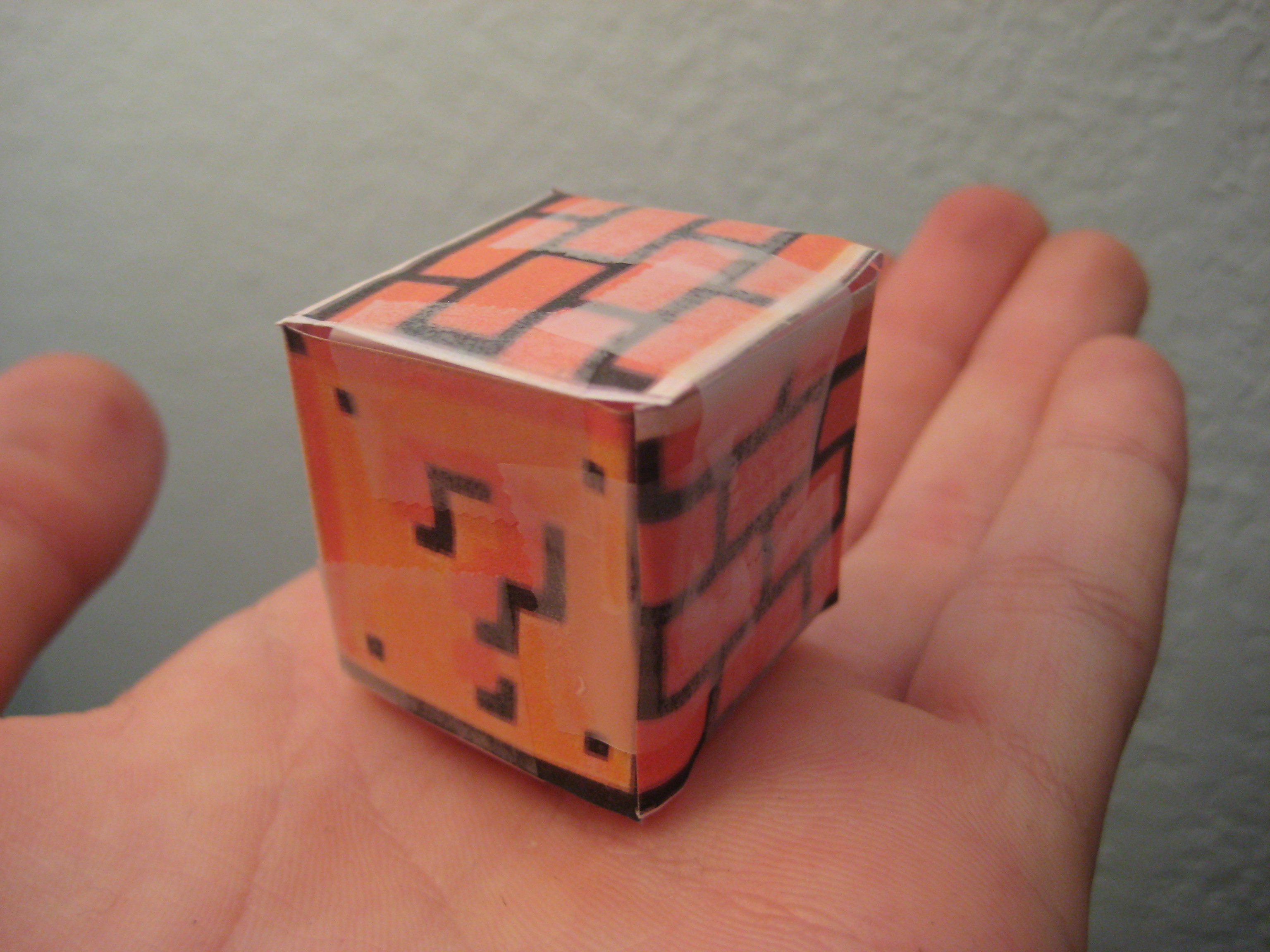 Super Mario Bros. Paper Question Mark Block : 4 Steps - Instructables