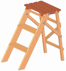 Folding Wooden Stepladder : 15 Steps (with Pictures) - Instructables