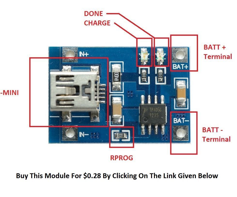 Charge Any 3.7 V Battery Using This Cheap Battery Charging Module Board ...